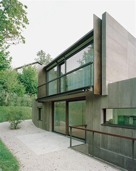 Patrick Reuter Architecture Frames Detached House With Concrete Walls