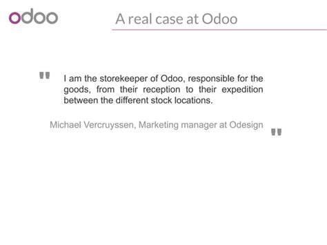 The New Odoo Warehouse Management System Pdf Logistics Business