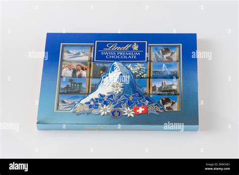 A Blue Box Of Lindt Chocolates Swiss Premium Chocolate Souvenir T Box Classic Sweet Food
