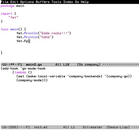 Can I Use Emacs With Company Mode And Company Go To Complete Gos