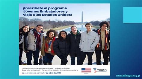 Estados Unidos Programa De Intercambio Jovenes Embajadores Indesgua