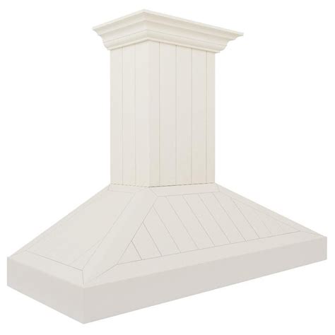 Wooden 48 Wall Mount Range Hood In Cottage White Kptt 48 Zline