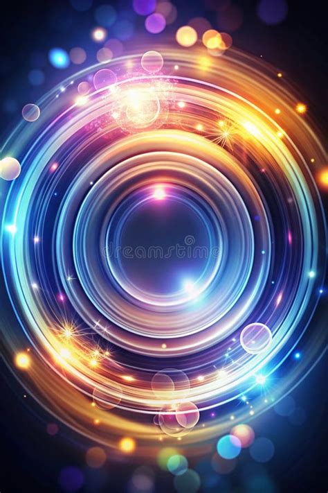 Abstract Circular Light Motion Effect Background Stock Illustration Illustration Of Fluid