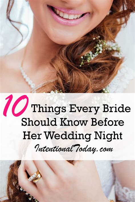 Things Every Bride Should Know Before Her Wedding Night