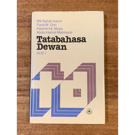 Tatabahasa Dewan Jilid 1 Book By Nik Safiah Karim Farid M Onn Hashim