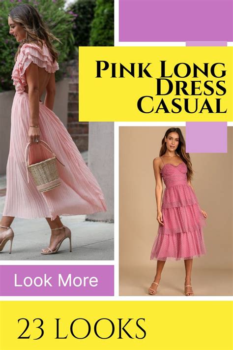 23 Fresh Pink Long Dress Casual For You Pink Long Dress Long Dress