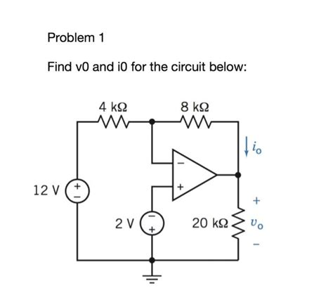 Solved Problem 1 1 Find Vo And Io For The Circuit Below 4 Chegg Com