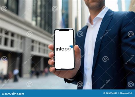 Intapp Logo Displayed On An Iphone Screen Editorial Photography Image Of California Company Intapp Logo Displayed On An Iphone Screen Editorial Photography Image Of California Company
