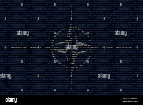 Matrix Binary Code Of Zeros And Ones In Nato Flag Colors Concept Of Computer Modern Technology