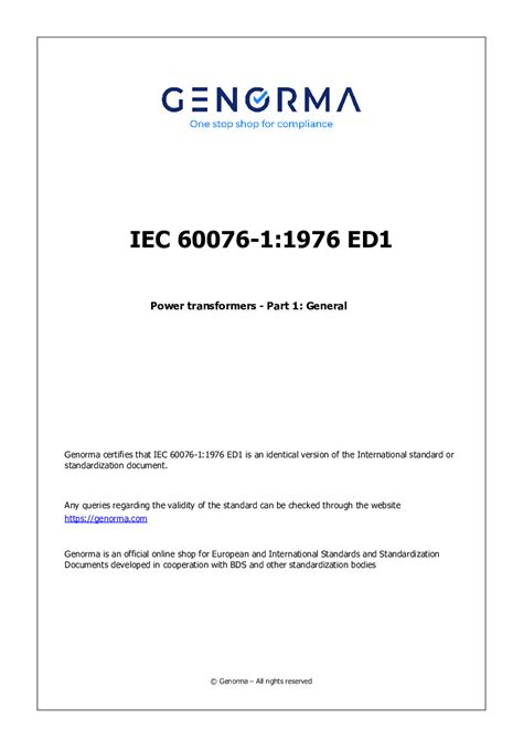 Iec 60076 1 1976 Ed1