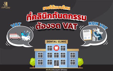 รายได้แบบไหน ที่คลินิกทันตกรรมต้องจด Vat สำนักงานบัญชี Inflow Account