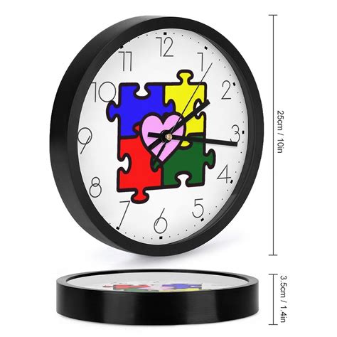 Autism Puzzle Piece Clock