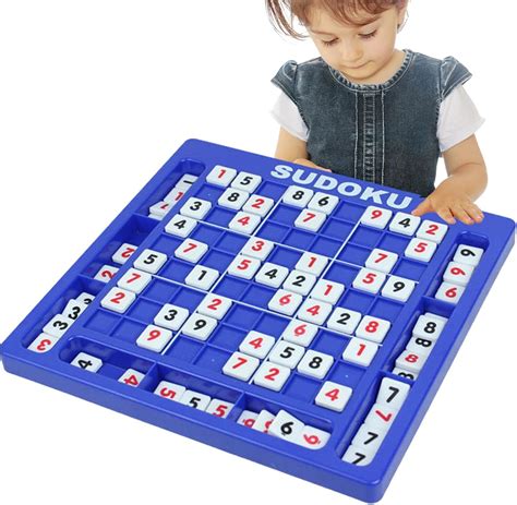 jp 数学パズル数独ボードゲームセット 引き出し付きの楽しい論理ボード数学のおもちゃ 9x9 グリッド数独パズル