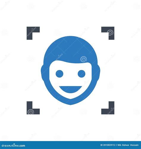 Face Detection Icon Simple Vector Graphics Stock Vector Illustration