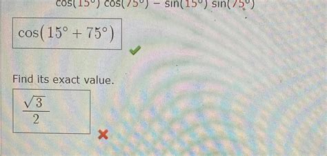 Solved Find Its Exact Value 322 Chegg Com