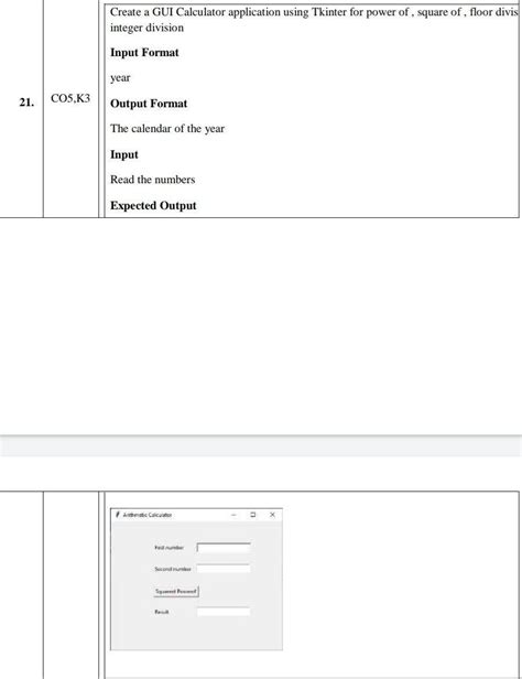 Solved Create A Gui Calculator Application Using Tkinter For Chegg