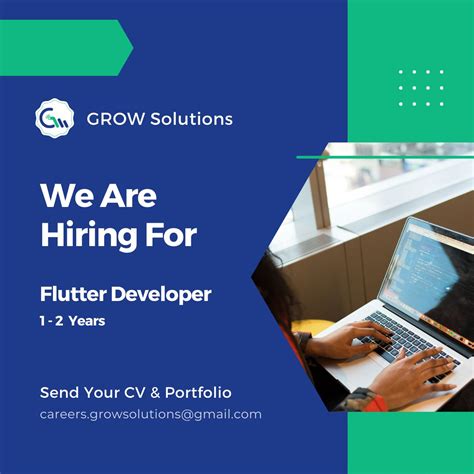 Flutter Flutterdeveloper Hiringalert Jobs Remote Hiringnow Grow