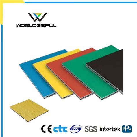 Solid Fireproof Facade Corrugated Core Composite Panel Cladding Accp Aluminum Panel And