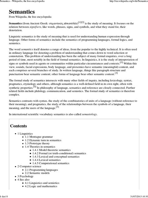 Semantics Pdf Semantics Grammar