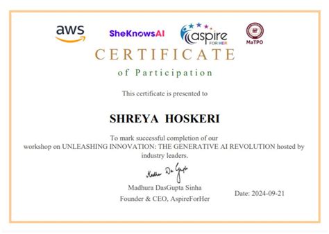 Generativeai Innovation Airevolution Aspireforher Aws Sheknowsai Learningjourney Ai