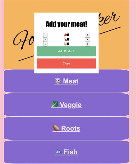 Food Tracker Devpost
