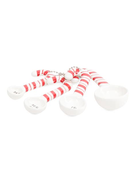 Tjmaxx 4pc Figural Candy Cane Measuring Spoon Set In Multi Modesens