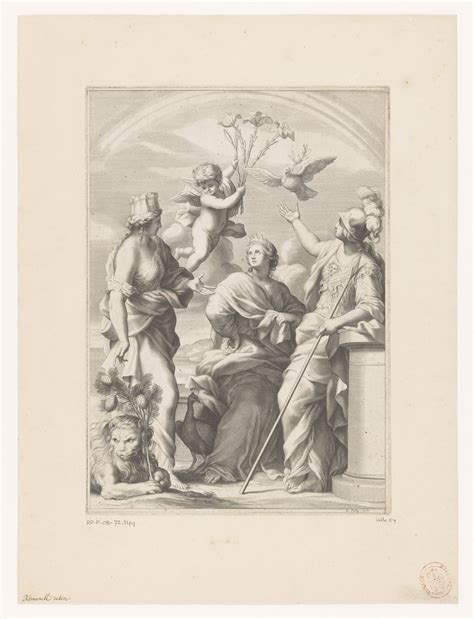 Cybele Juno En Minerva Francois De Poilly Artera