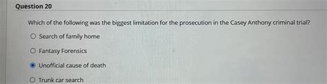 Solved Question 20which Of The Following Was The Biggest