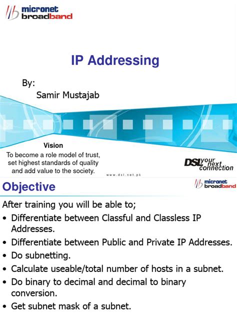 Ip Addressing And Subnetting Pdf Ip Address Computer Networking