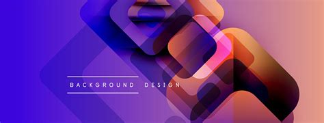 추상적인 기하학적 모양이 겹쳐져 생생한 자주색 파란색 주황색 그라디언트를 만듭니다 배경 프리젠 테이션을위한 현대적인 디자인 요소 0명에 대한 스톡 벡터 아트 및 기타 이미지