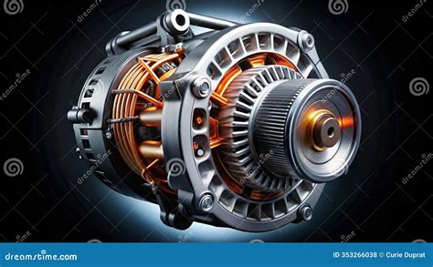 Rotor And Stator Of Car Alternator Generator Or Electric Motor Isolated On White Royalty Free