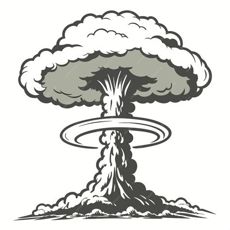 Explosive Atomic Blast Artwork Vibrant And Powerful Nuclear Explosion