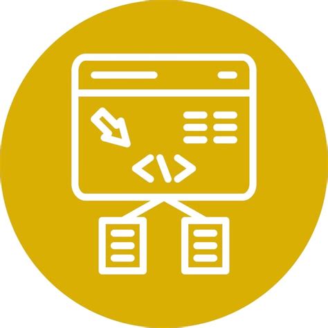 Premium Vector Vector Design Code Framework Icon Style