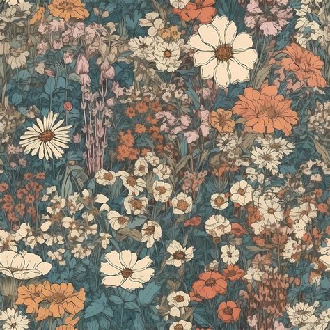Livelynine Vintage Dark Floral Wallpaper Peel And Stick Retro Flower