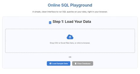 Free Online Sql Editor And Compiler