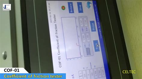Astm D1894 Coefficient Of Friction Cof Testing Machine For Material Surface Slip Smoothness