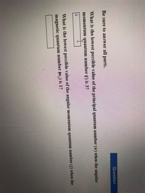 solved question be sure to answer all parts what is the