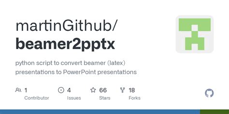 GitHub MartinGithub Beamer Pptx Python Script To Convert Beamer Latex Presentations To