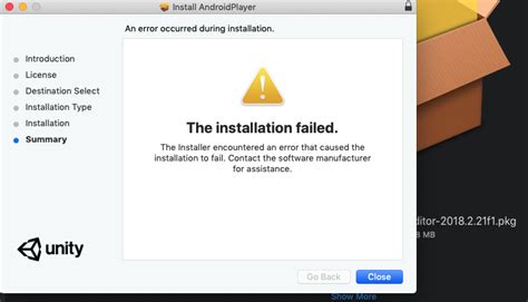 Cant Install Android Module For Unity 2018221f1 Questions And Answers
