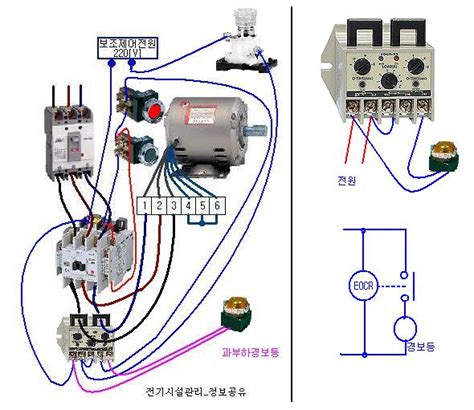 기초시퀀스 설명 9 전동기 기동회로 과부하경보등 네이버 블로그