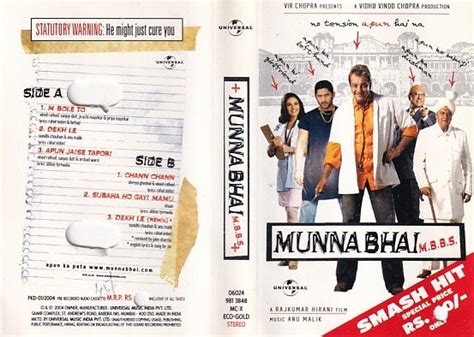 Munna Bhai MBBS Hindi Film Audio Cassette Audio Cassettes Hindi Others Mossymart