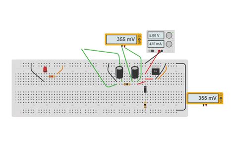 Circuit Design Super Capacitor Testing Tinkercad
