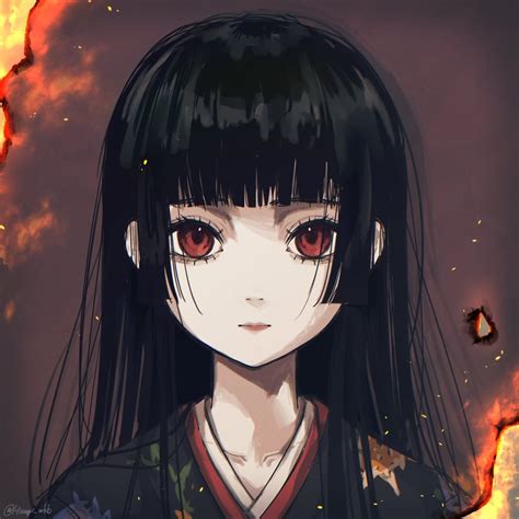 Enma Ai Jigoku Shoujo Drawn By Hisagi Wkb Danbooru