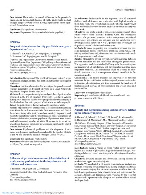 Pdf Frequent Visitors In A University Psychiatric Emergency