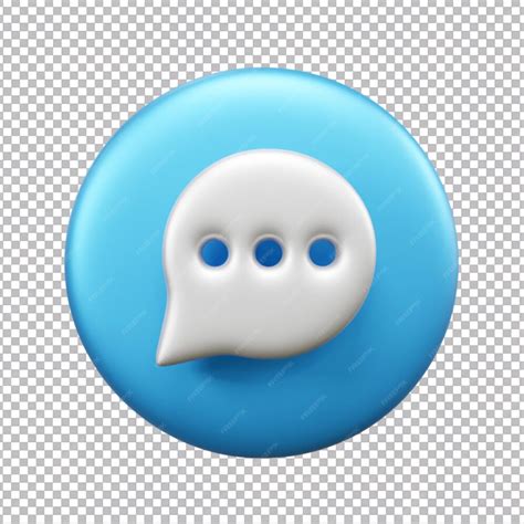Premium Psd 3d Speech Bubble Ui Icon Isolated
