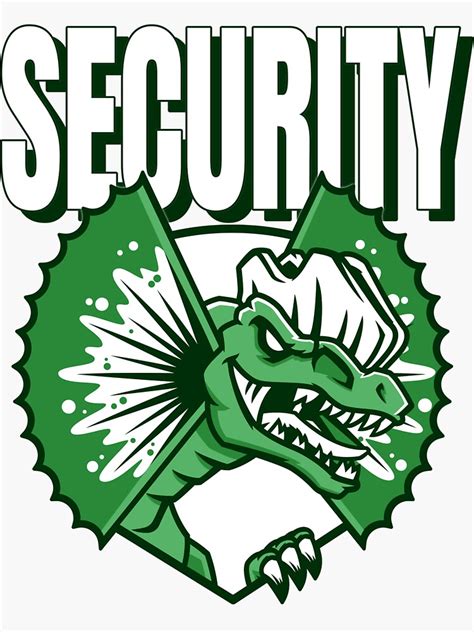 Security Dinosaur Birthday Party Sticker For Sale By Jacks Tees