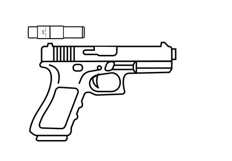 How To Draw Laser Gun