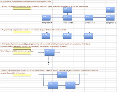 Solved Do Your Work In Excel And Do Not Round The Values For