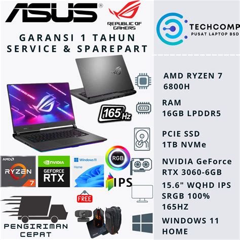 Jual Asus Rog Strix Ryzen H Gb Tb Ssd Rtx Wqhd Hz Rgb Win Shopee Indonesia