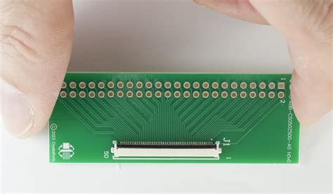 50 Position Zif Breakout Board From Crystalfontz